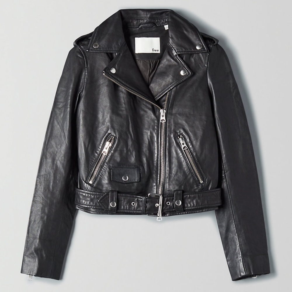 Aritzia Leather Jacket - Gem